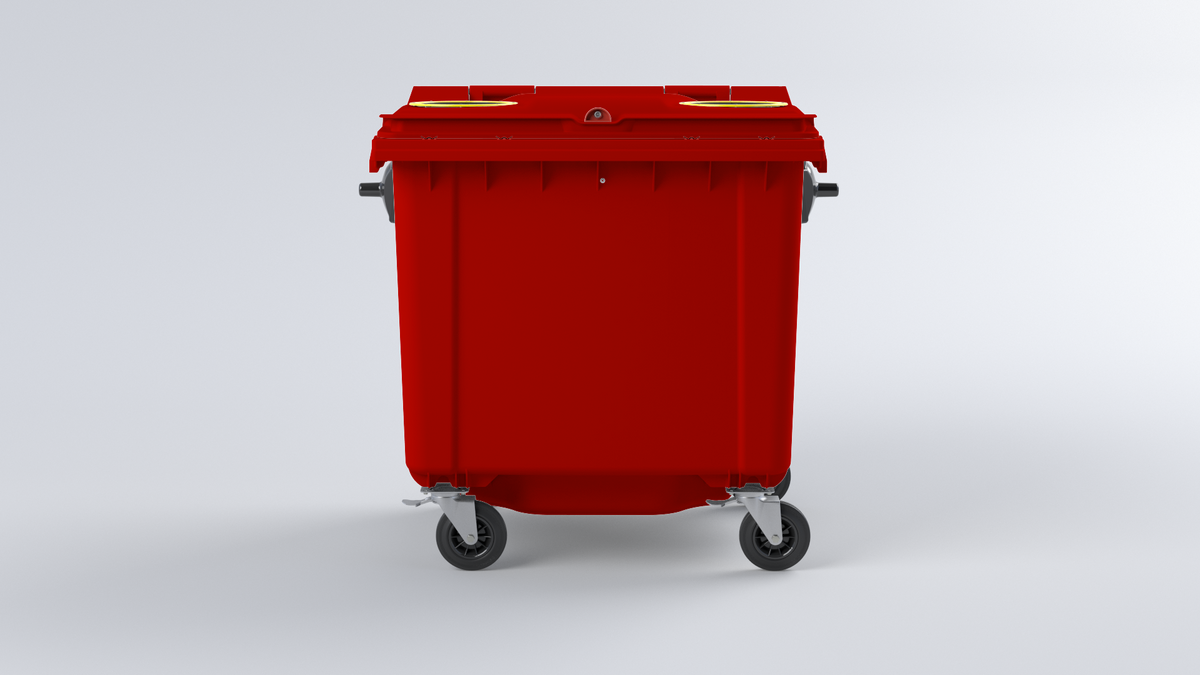 1100Ltr Secure 4Wheel Bin Console – The Document Shredders